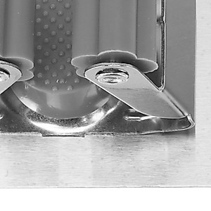 Fdit Mop Broom Holder, Stainless Steel Mop Holder Organizer, Self Adhesive Wall Mounted Mop Organizer Storage Rack Clip, Utility Hook Organizer Tool for Laundry Bathroom Kitchen Garage