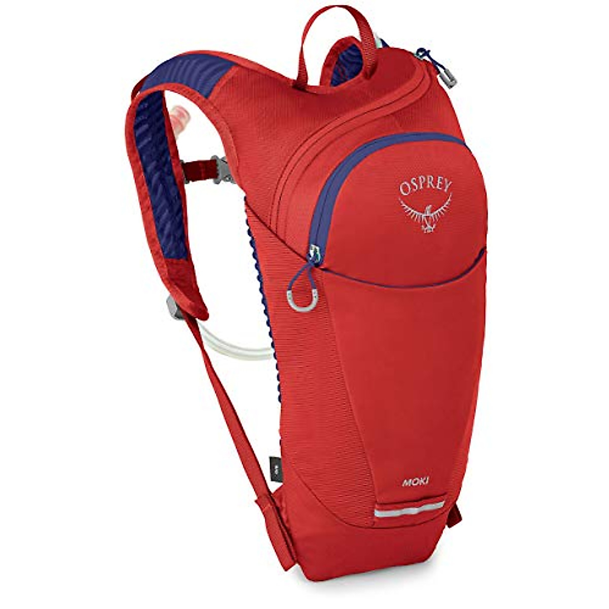 Osprey Moki 1.5L Kids' Biking Backpack with Hydraulics Reservoir, Ventana Red