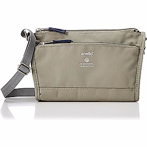 Anero Grande CABIN GTM0173Z Mini Shoulder Bag, Lightweight, Water Repellent, Multiple Storage, Gray Beige