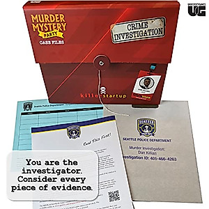 Murder Mystery Party Case Files: Killer Startup for 1 or More Players Ages 14 and Up