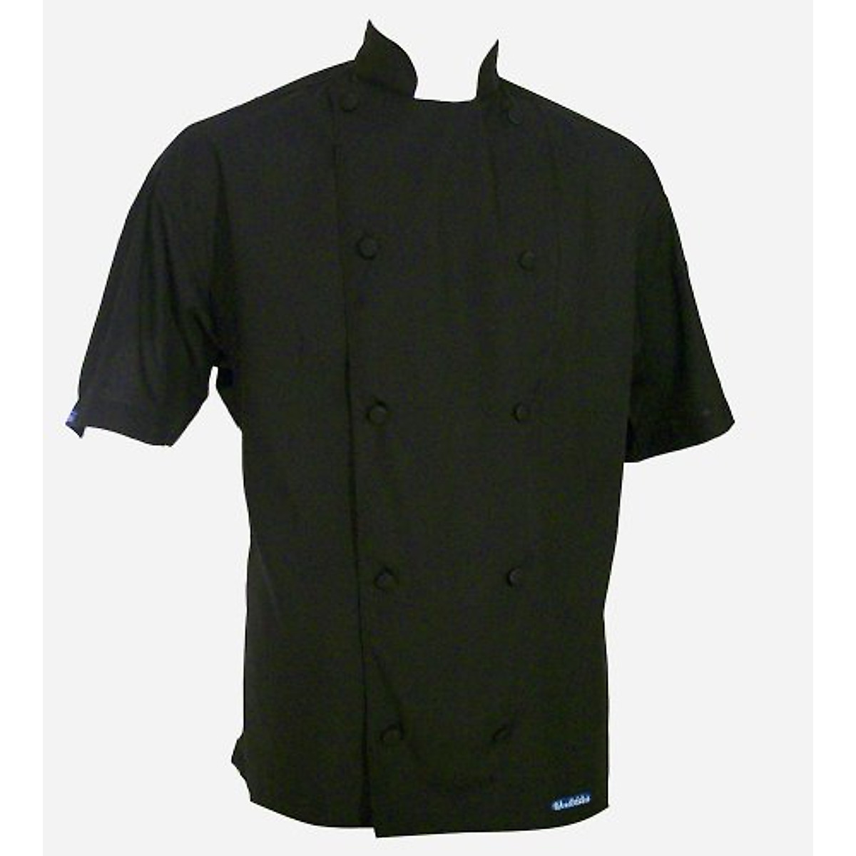 LOT of 2 6X Black Chef Jacket Short Sleeve Super Lightweight XXL