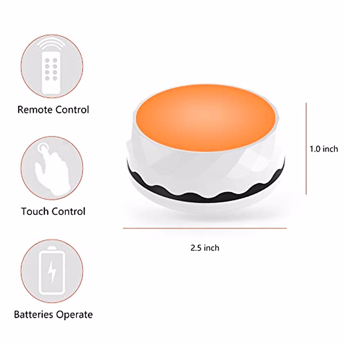 NARUNDREN Puck/Closet/Under Cabinet Lights with Remote, Color Changing, Dimmable for Christmas, Display Cabinet (6 Packs)