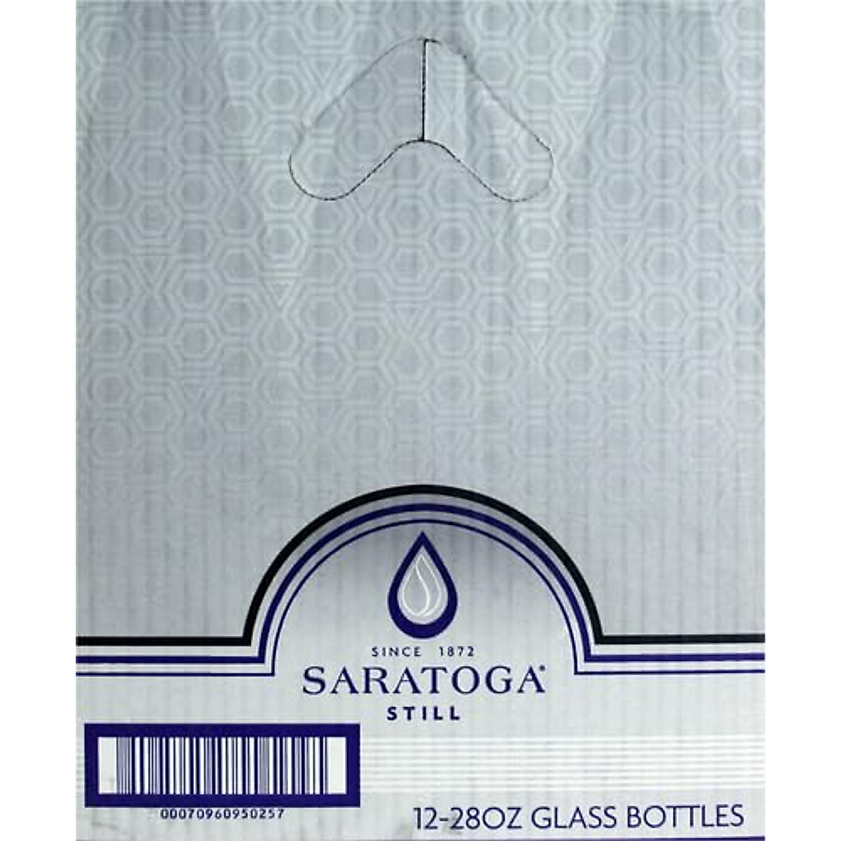Saratoga Natural Spring Water - 28 oz. (Non-Carbonated, Pack of 12)
