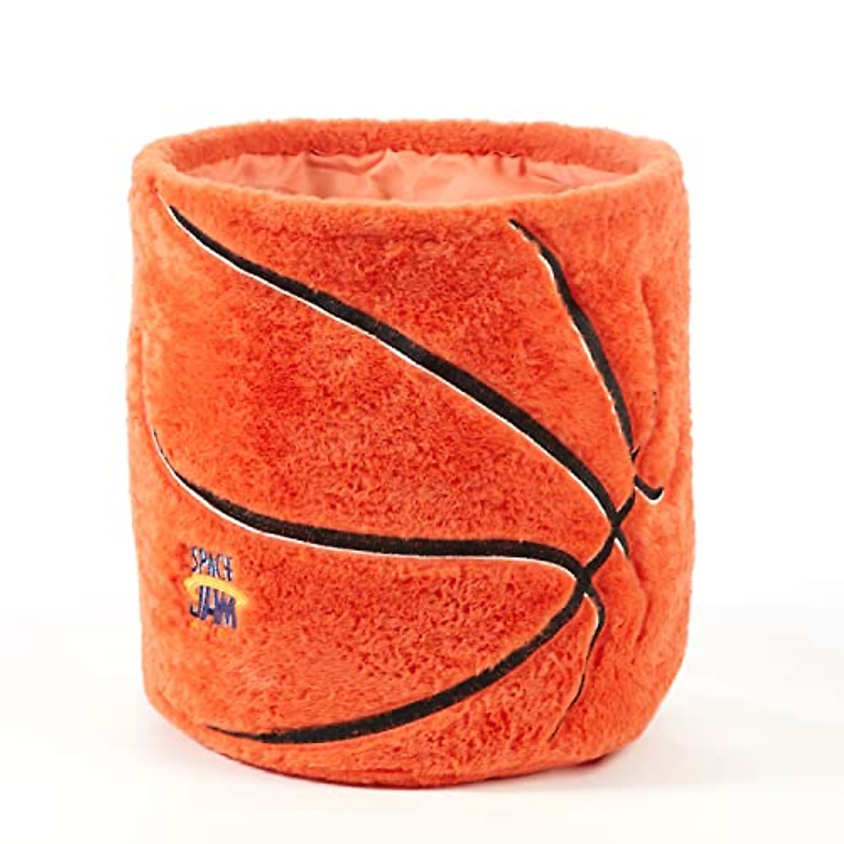Idea Nuova Space Jam: A New Legacy Basketball Plush Storage Organizer Bin, 15" H x 14" W