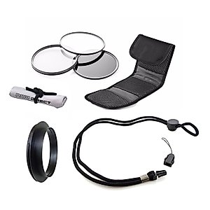 Nikon Coolpix P530 High Grade Multi-Coated, Multi-Threaded, 3 Piece Lens Filter Kit (62mm) Made by Optics + Lens/Filter Ring + Krusell Multidapt Neck Strap + Nwv Direct Microfiber Cleaning Cloth