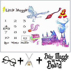 ADFER Newborn Milestone Blanket Photo Prop Superhero Blanket Ideas for Newborn Boy and Girl Nursery Gift for Baby Shower (Superhero, Polyester Cotton)