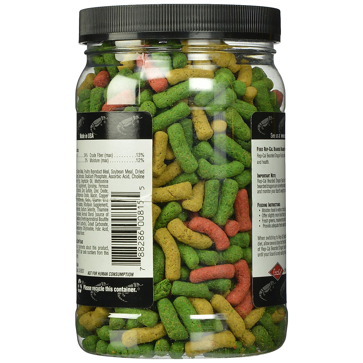 Rep-Cal Srp00815 Adult Bearded Dragon Pet Food, 8-Ounce