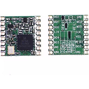 Lubeby Smart HopeRF Original sx1276 Based RF Module, LoRa1276 RFM95W 915Mhz Lora Ultra Long Range Transceiver (RFM95W (915MHz) * 2 PCS)