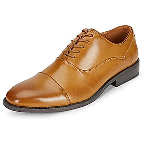 Kenneth Cole Men's Unlisted Half Time Oxford, Tan, 9.5
