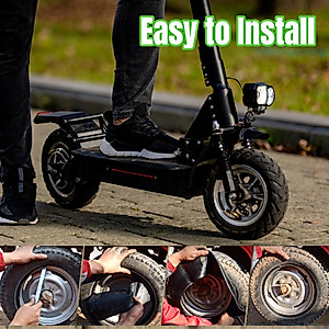 200x50" Replacement Tire Inner Tubes, 2 Pack Heavy Duty Electric Scooter Tire Inner Tube Compatible with Razor E100, E150, E200, Power Core E100, Dune Buggy, ePunk, Crazy Cart, PowerRider 360, eSpark