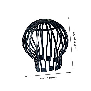 DOITOOL 4 Pcs Eaves Filter Cover Drainage Ditch Strainer Cover Gutter Downspout Strainer Expandable Downspout Expanding Water Hose Round Balloons Plastic Strainer Roof Gutter Filter Pp