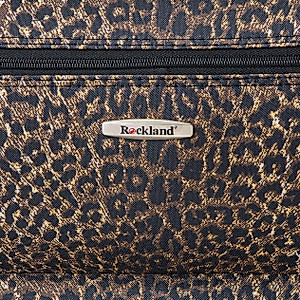Rockland Jungle Softside Upright Luggage Set, Leopard, 4-Piece (14/19/24/28)
