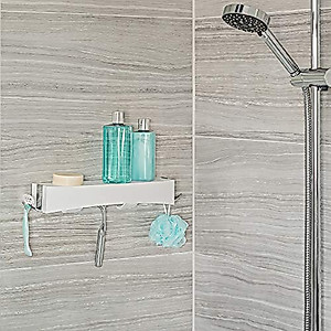 Better Living Products Clever Shower Shelf, White/Chrome