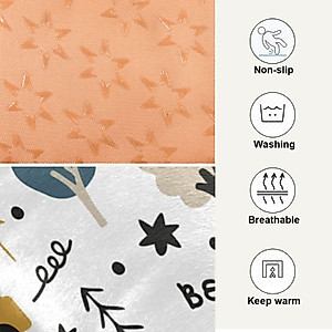 Coikll Cartoon Transport Print Pet Bed Pad Soft Dog Bed Mat with Anti-Slip Bottom, Machine Washable Crate Pad Mattress for Dog Sleeping- 36 * 24inches