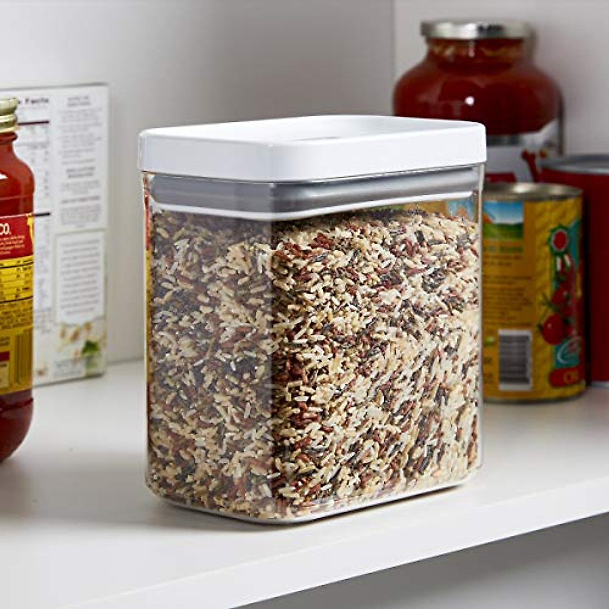 Copco Food and Organization Storage Container with Airtight Lid, 1.8-Quart, Clear