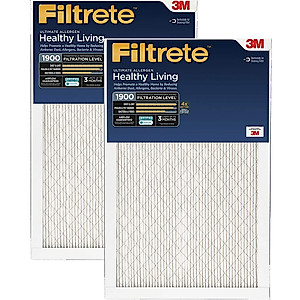 20x25x1 (19.7 x 24.7) Filtrete 1900 Ultimate Allergen Reduction Filter by 3M (4 Pack)