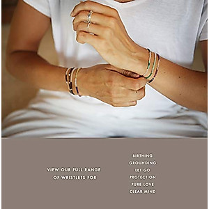 BALIPURA - 7 Chakra Crystal Bracelet For Women - Charm Beaded Bracelet, Garnet & Amethyst Crystal Stone, Bracelets for Teenage Girls - Healing Crystals Bracelet - Handmade Bracelet - 2mm SMALL Beads