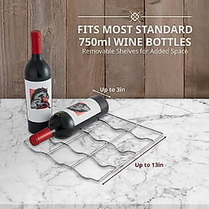 Schmécké 12 Bottle Red And White Wine Thermoelectric Wine Cooler/Chiller Counter Top Wine Cellar with Digital Temperature Display, Freestanding Refrigerator Smoked Glass Door Quiet Operation Fridge