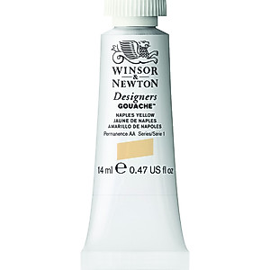 Winsor & Newton Designer's Gouache, 14 ml (0.47oz) tube, Naples Yellow