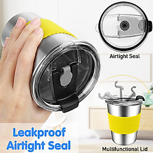 EWSNmata Kids Stainless Steel Cups, 12oz Toddlers Tumbler Spill Proof for School, Kids Metal Drinking Glasses, 6 Pack Unbreakable Water Glasses for Children, Adults, Outdoor, Indoor