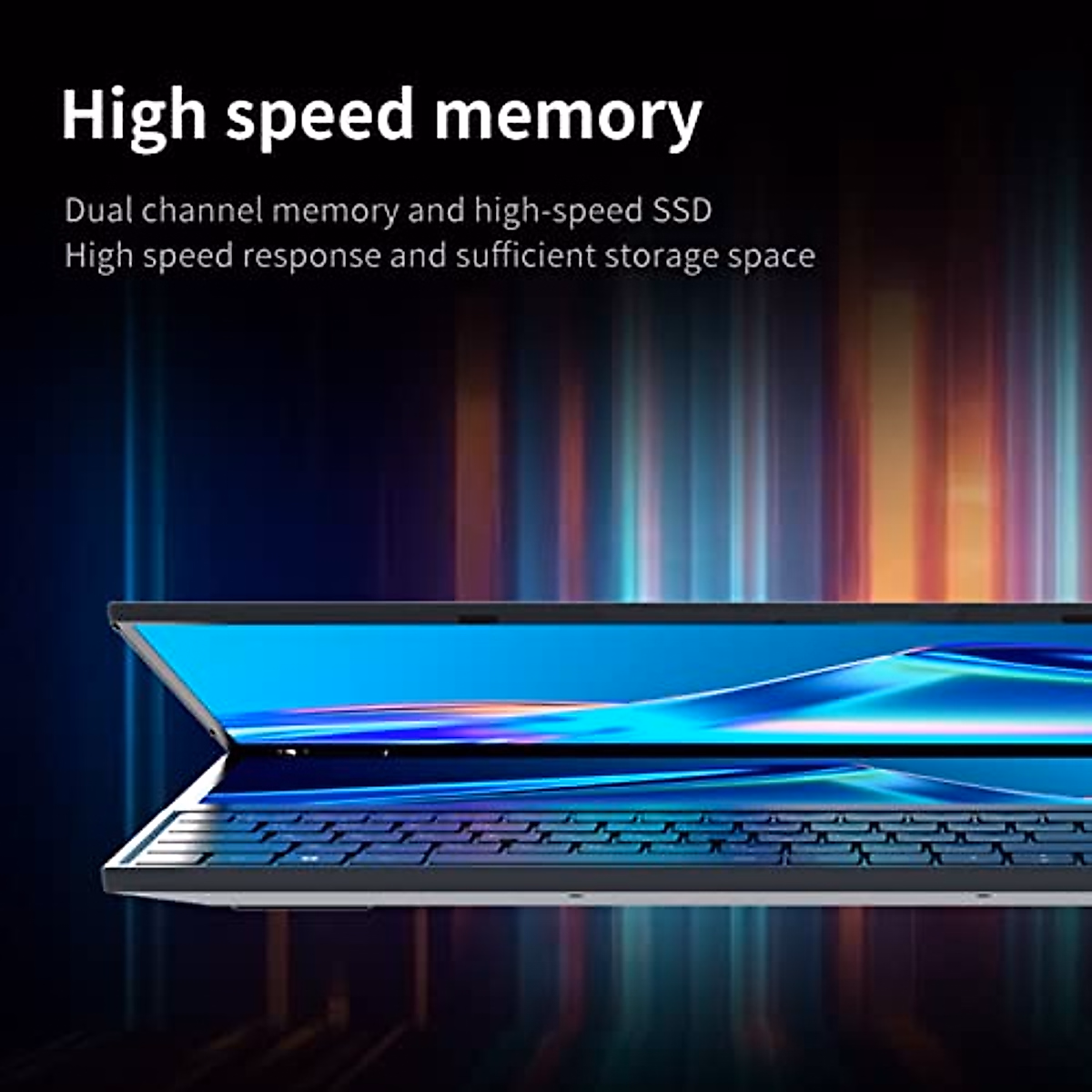 Dual Screen Laptop, 16in 14in Dual Screen Laptop 32GB RAM for Intel for Core I7 CPU for Playing Games (US Plug)