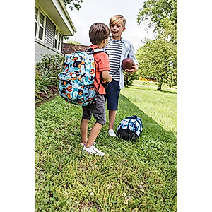 Wildkin Kids 16 Inch Backpack for Boys and Girls, Ideal Size for Kindergarten, Elementary, and Middle School, Perfect for School and Travel, 600 Denier Polyester, BPA-Free (Rip-Stop Black)