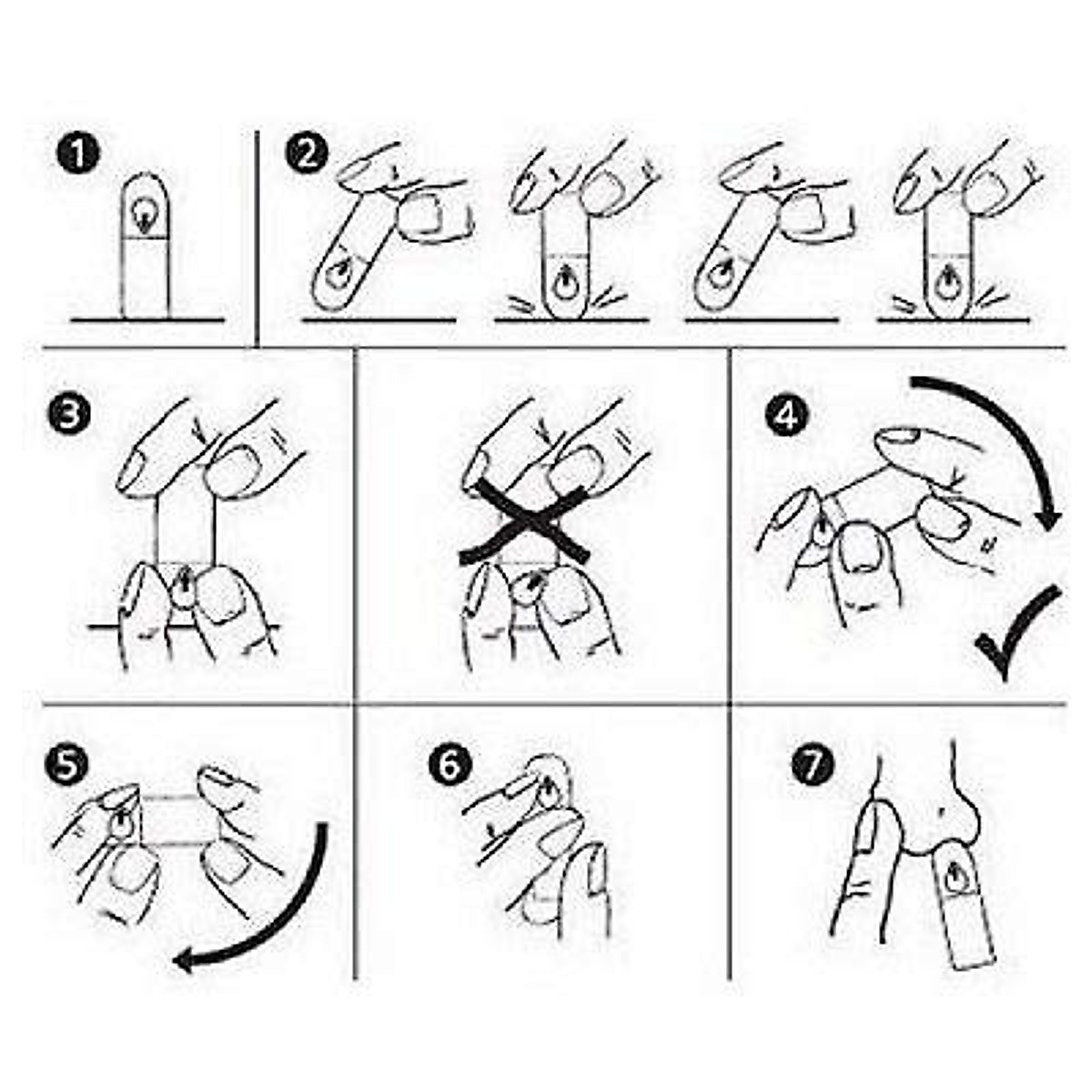 Tool Parts Acrylic Glass Snuff Bullet Rocket Snuff Sniffer Bottles