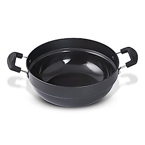 KSJONE All-in-One Hard Anodized Big Size Multi Purpose Idli Cooker and Steamer with Multi Kadai and 5 Plates 2 Idli Plates | 2 Dhokla | 1 Patra Plate