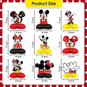 Centerpiece Table Decorations Set of 9 pcs Birthday Decorations – Versatile Paper Honeycomb Decorations for Birthday Party, Baby Shower, Kids Parties – Easy Assembly Party Decorations