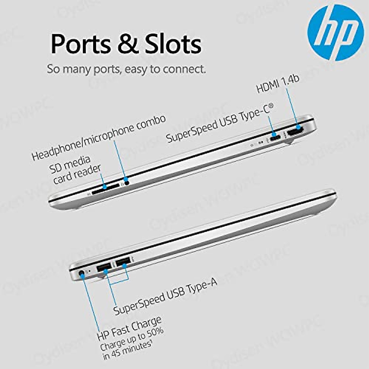 HP 15.6 inch Laptop, Intel Core i5-1135G7 Processor, 15.6" FHD Anti-Glare LED Display, HDMI, Wi-Fi and Bluetooth, Lightweight Design, Fast Charge, Windows 11 Home (16GB RAM | 1TB SSD)