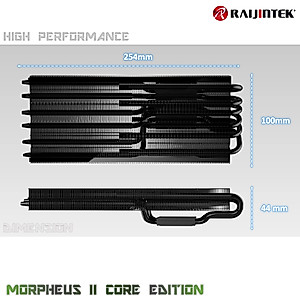 Raijintek Compatible Morpheus II Core Black Heatpipe VGA Kühler
