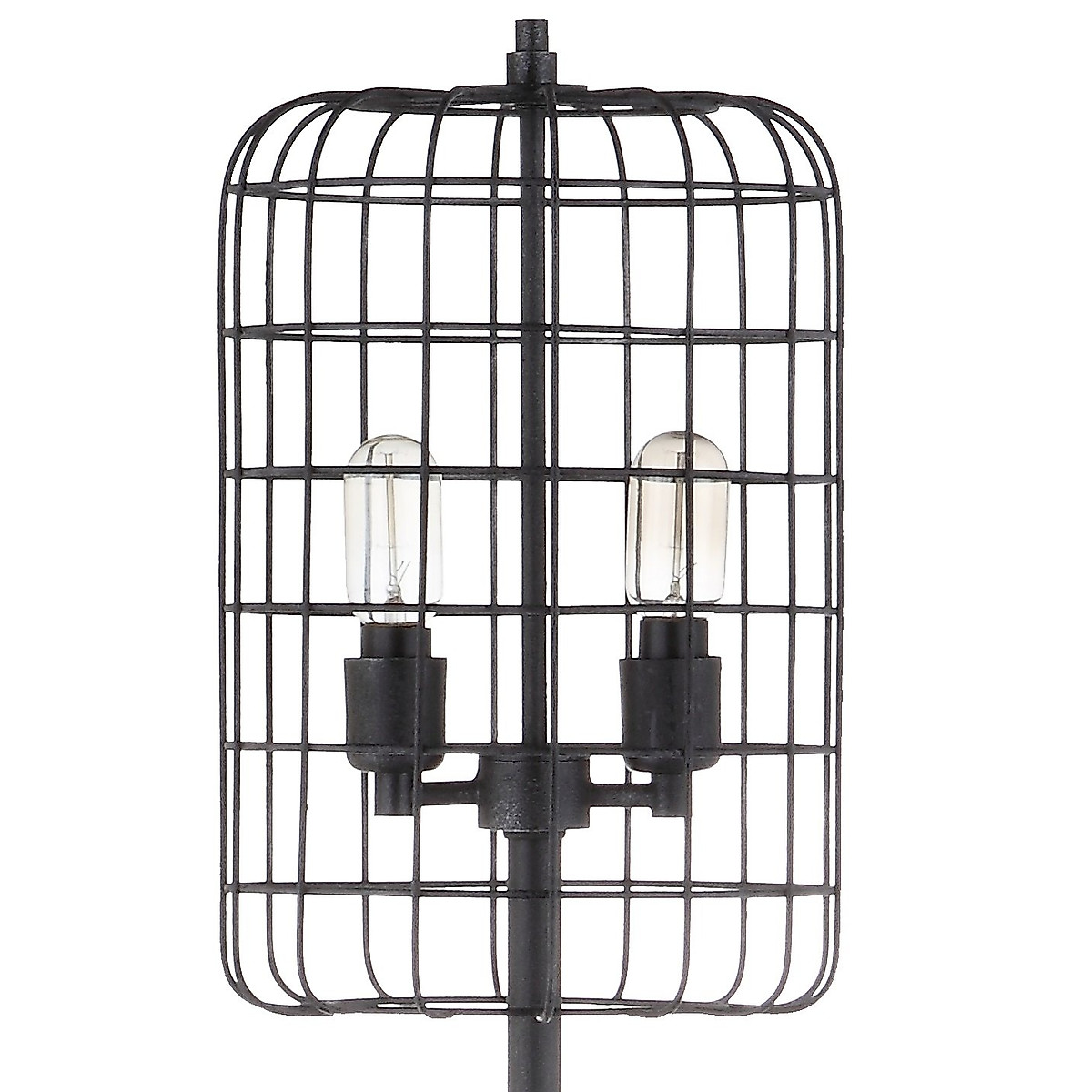 JONATHAN Y JYL4030A Odette 65" Industrial Metal Floor Lamp Industrial,Rustic,Transitional for Bedrooms, Living Room, Office, Reading, Black/Silver