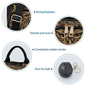 ALAZA Beautiful Owl Boho Women Backpack Anti Theft Back Pack Shoulder Fashion Bag Purse