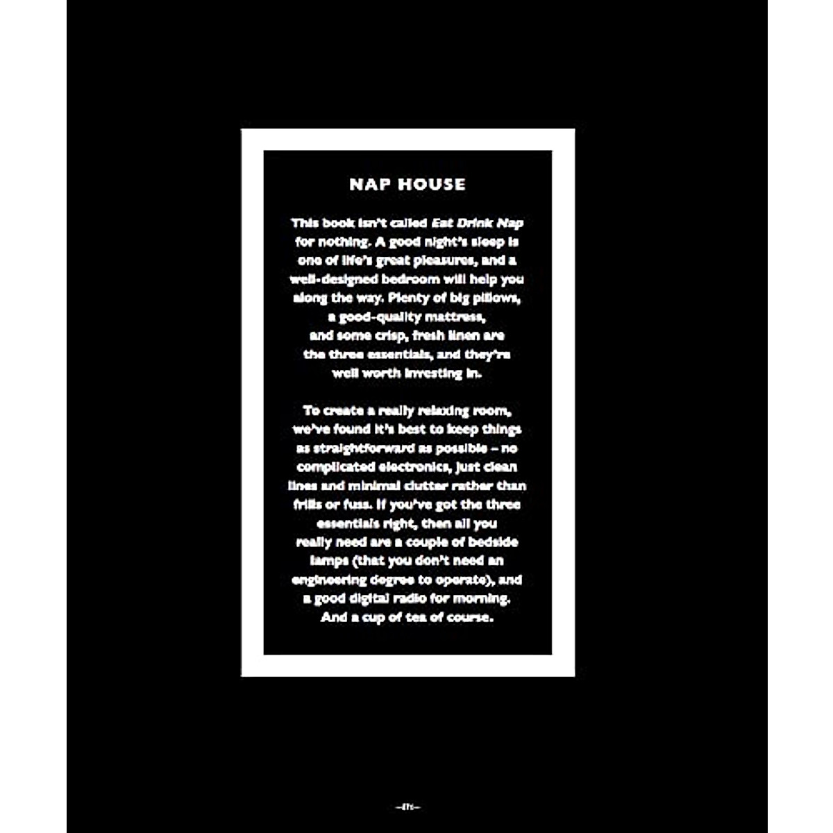 Eat Drink Nap: Bringing the House Home