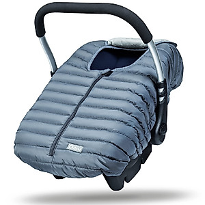 Orzbow Enfant Car Seat Covers - Cocoon Baby Cover for Boys & Girls, for Spring Autumn Winter, Breathable Windproof, Zipped Window, Universal Fit for Infant Car Seat (0-12M), Gray
