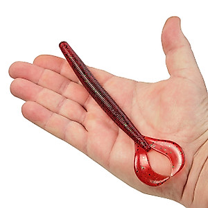 Berkley Powerbait Speed Boss Fishing Soft Bait, Redbug, 6 3/4"