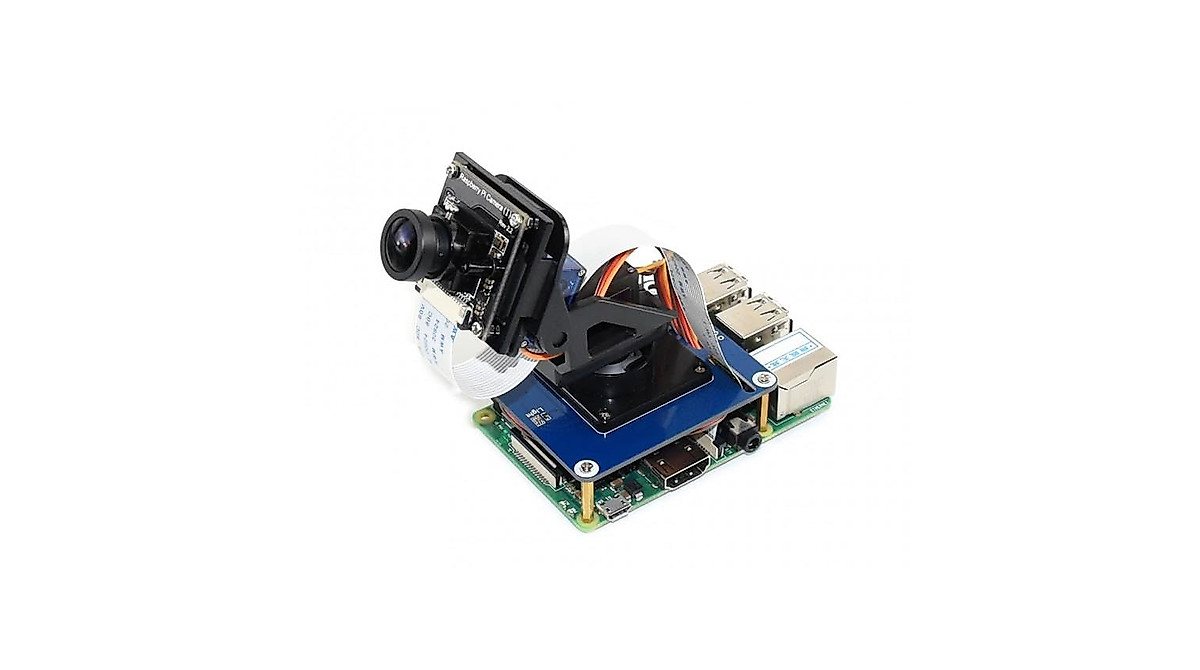Waveshare 2-DOF Pan-Tilt HAT for Raspberry Pi Series Board Light Intensity Sensing Control ...