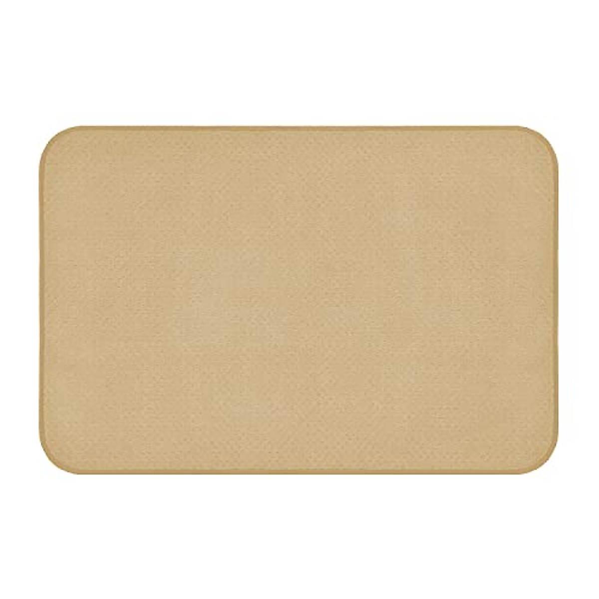 House, Home and More Skid-Resistant Carpet Indoor Area Rug Floor Mat - Camel Tan - 2 Feet X 3 Feet