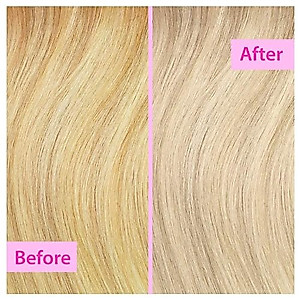 Lee Stafford Purple Toning Shampoo | Bleach Blonde Collection - Best Toner Cleanser, Neutralizes Brassy & Yellow, Great for Color Treated, Silver, & Grey, Hydrating for Dry, Damaged Hair, 16.9 Fl Oz