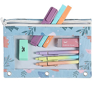 Mr. Pen- Pencil Pouch, 2Pack, Pencil Pouches, Pencil Pouch for 3 Ring Binder Pencil Pouch, Pencil Cases, Pencil Case for Binder Pouch, Zipper Pencil Pouch, 3 Ring Binder Pouch, Pencil Bags with Zipper