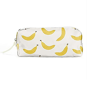 Pencil Pouch Pencil Case Pencil Bag Pen Case Pouch Box Organizer for Teen Girls Boys School Students Men Women Waterproof Zipper Pouch for Office Supplies Makeup, Banana Print Banana Lover Gifts