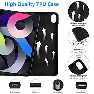 TaIYanG for iPad Air 11 inch M2 Case with Keyboard 10.9 inch for iPad Air 5 2022/iPad Air 4th Gen Keyboard Case with Pencil Holder, Wireless Keyboard for iPad Air 11 2024/iPad Air 5/4