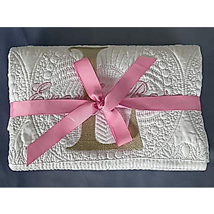 OllieByBeebz Personalized Baby Quilt Baby Blankets Monogrammed Blankets for Kids Baby Blankets for Boys Girls Embroidered Baby Gifts