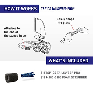Polaris Genuine Parts TSP10S TailSweep PRO Replacement for Polaris Pressure-Side Pool Cleaners 280, 3900 Sport, 380, 360, 180