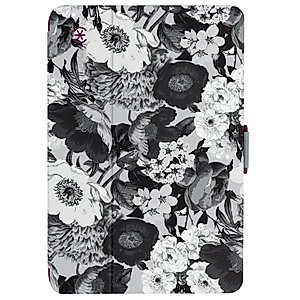 Speck Products StyleFolio Case and Stand for iPad Mini 4, Vintage Bouquet/Nickel Grey/Boysenberry Purple