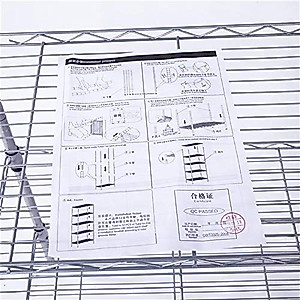 HH Building 5-Tier Wire Shelving Unit Adjustable Steel Wire Rack Shelving 5 Shelves Steel Storage Rack, Function Metal Shelves Garage Storage Shelves for Kitchen Living Room Office Garage
