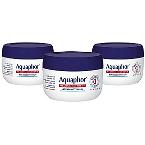 Aquaphor Healing Ointment Advanced Therapy Skin Protectant, Body Moisturizer for Dry Skin, Minor Cuts and Burns, Dry Cuticles, Cracked Heels, Hands and Lips, 3.5 Oz Jar