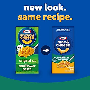 Kraft Original Macaroni & Cheese Dinner with Cauliflower Added to the Pasta (5.5 oz Box)