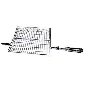 Oca-Brazil Fish & Vegetable Basket - Skewer for BBQ 28" - Professional Grade