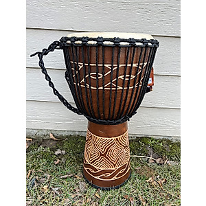 Djembe Standard linecarv, 24" tall, 12" head, NK047